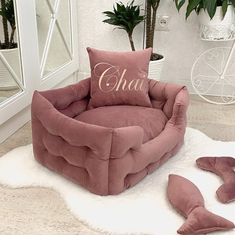 Pink Dog Bed - Etsy