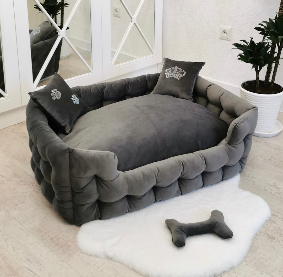 Dog Bed, Large Dog Bed, Extra Large Dog Bed, Velvet Dog Bed, Custom Dog ...