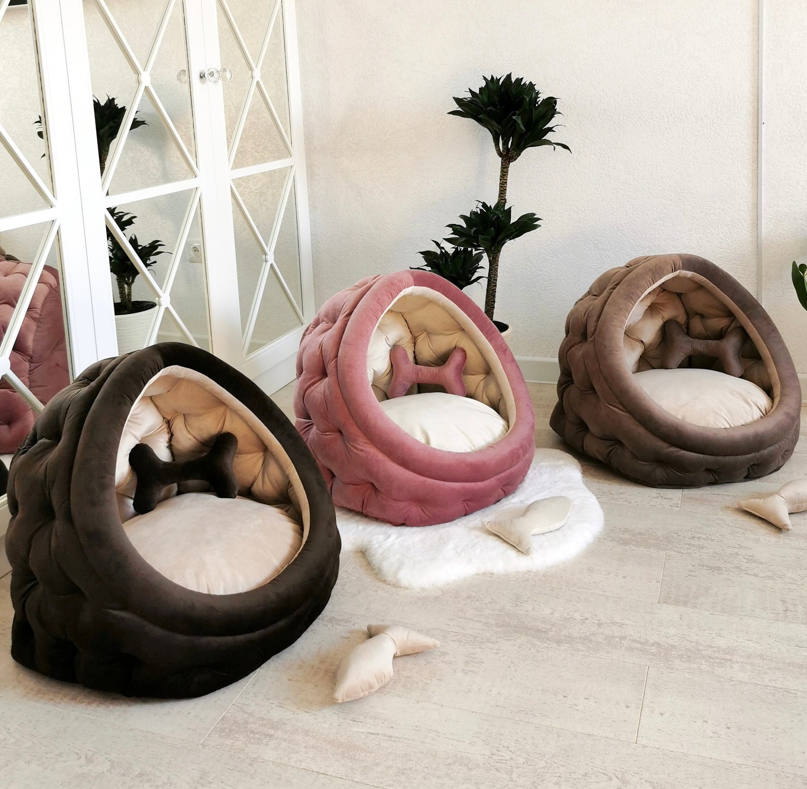 Dog Bed, Velvet Dog Bed, Custom Dog Bed, Dog Sofa, Pet Bed, Luxury Dog ...