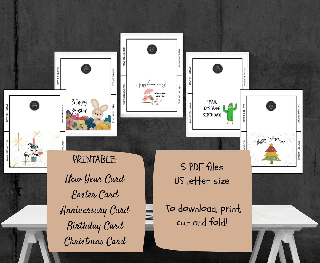 Printable Multiple Greeting Card - Etsy