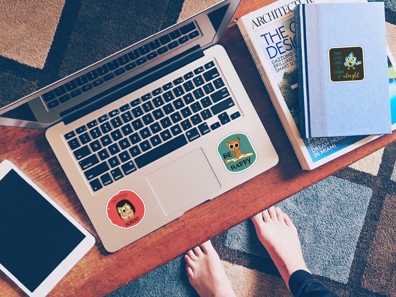 Printable Cute Animal Stickers, Positive Affirmations Stickers - Etsy