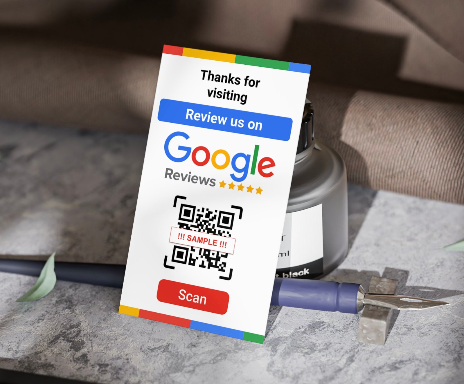 Google Review QR Code - Business Cards |business Review Cards| Boost ...
