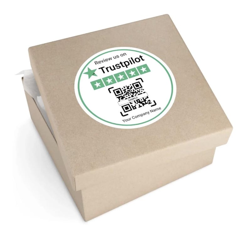 Custom QR Code Review Sticker: Google, Trustpilot, Business Sign - Etsy