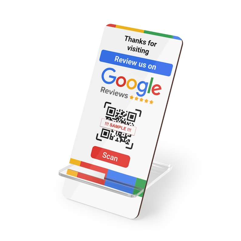 Google Review Stand NFC Standgoogle Review Sign Instant Customer ...