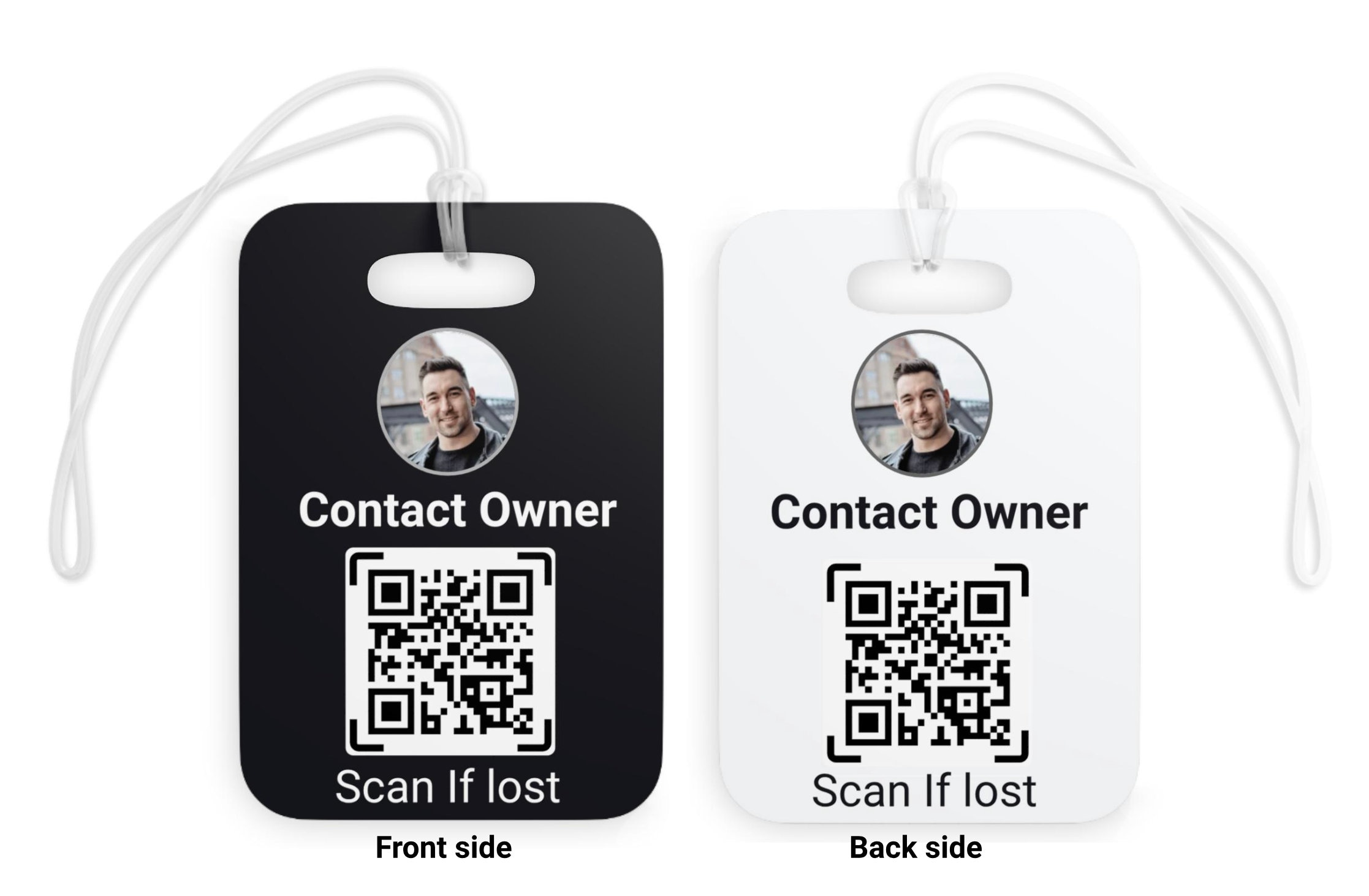 Bag ID Custom Luggage Tag QR Code Luggage Tag Contact Me QR Bag Tag ...