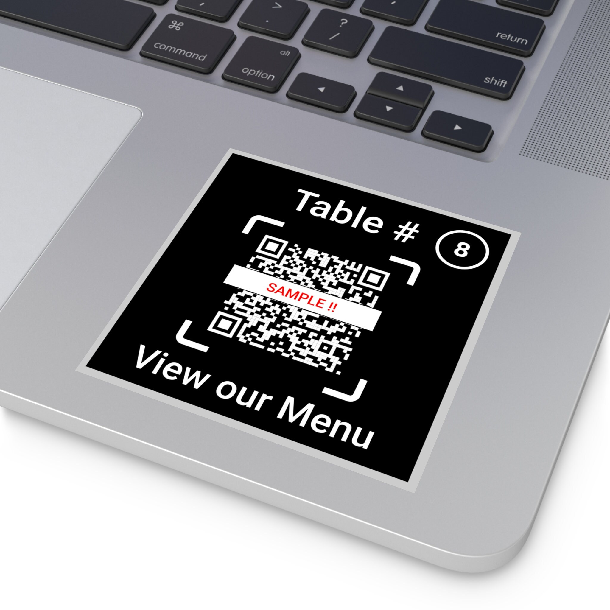 QR to View Our Menu Custom QR Stickers Perfect for Restaurants, Bar ...