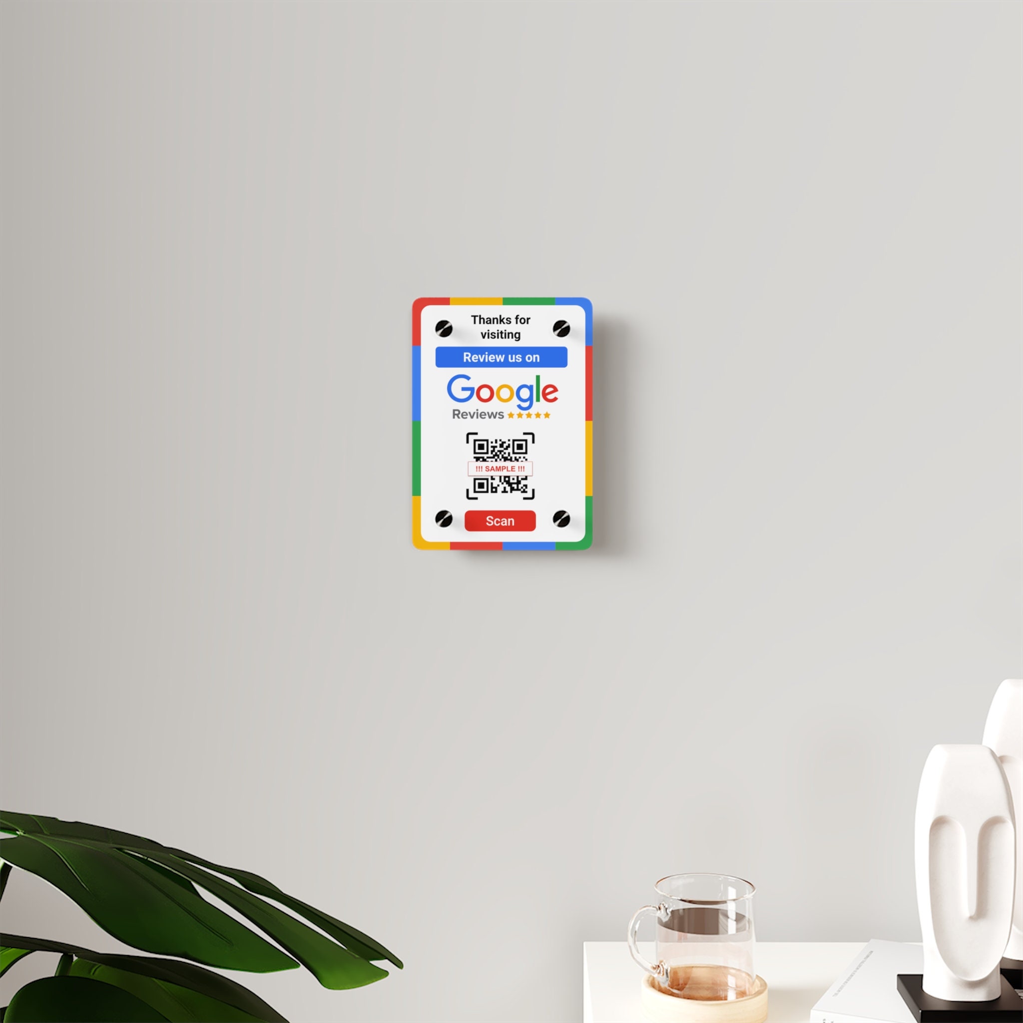 Google Review QR Code - Acrylic Wall Panel, Indoor and Outdoor ...