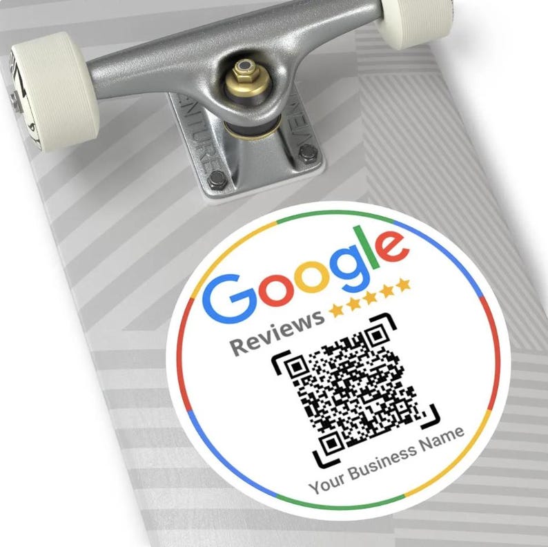 Custom QR Code Review Sticker: Google, Trustpilot, Business Sign - Etsy