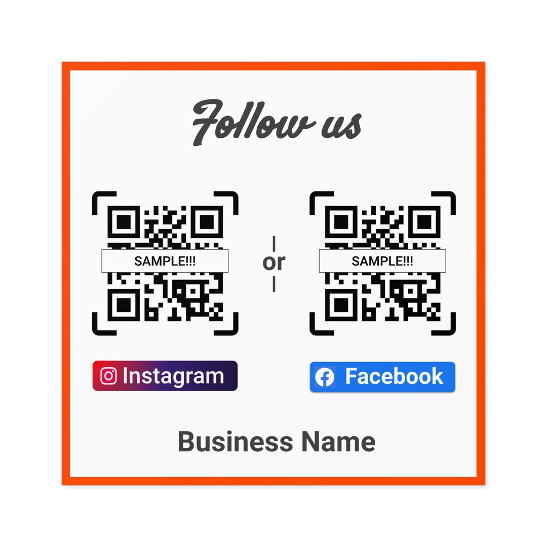 Social Media Sign Square Stickers for Indoor and Outdoor Use Hashtag ...