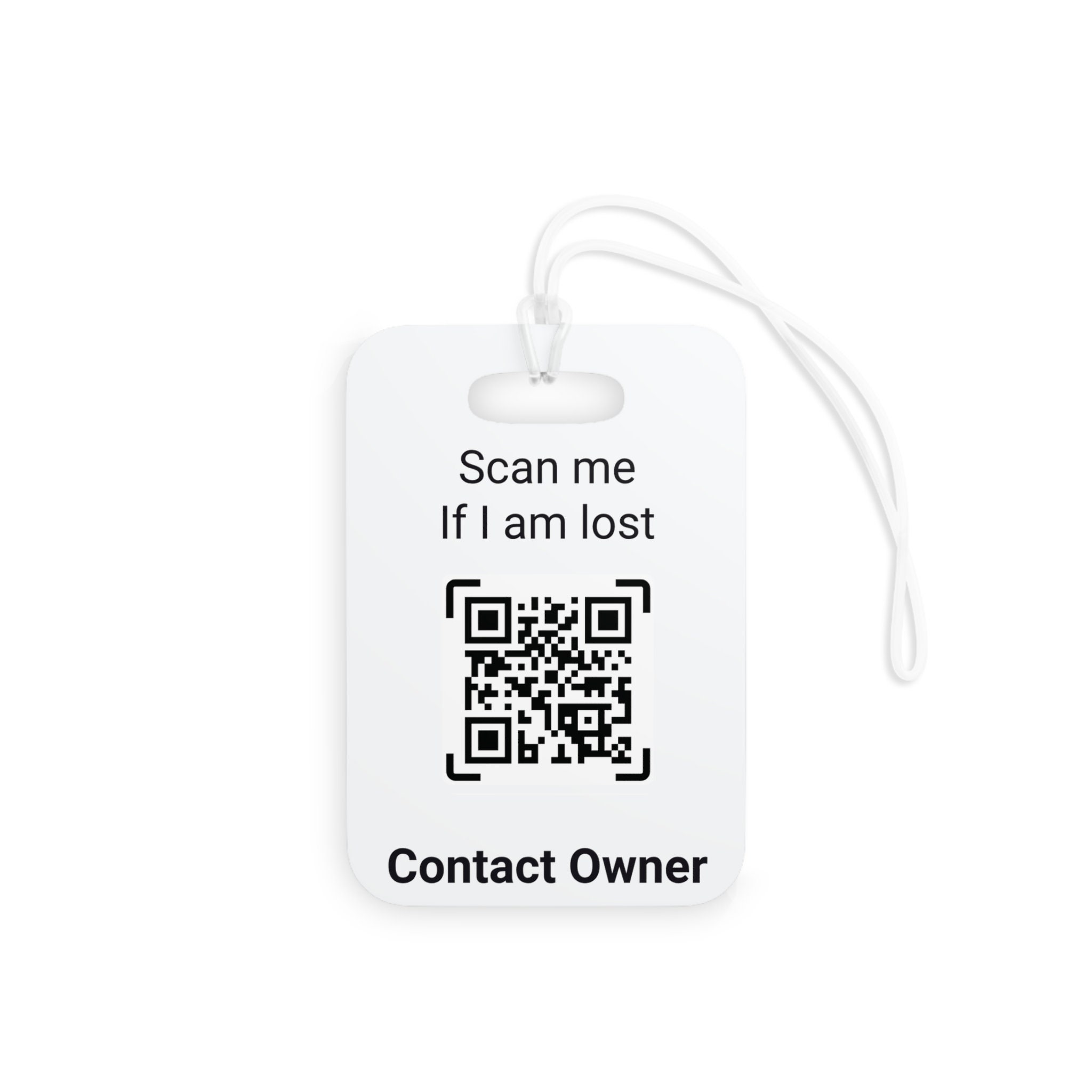Bag ID Custom Luggage Tag QR Code Luggage Tag Contact Me QR Bag Tag ...