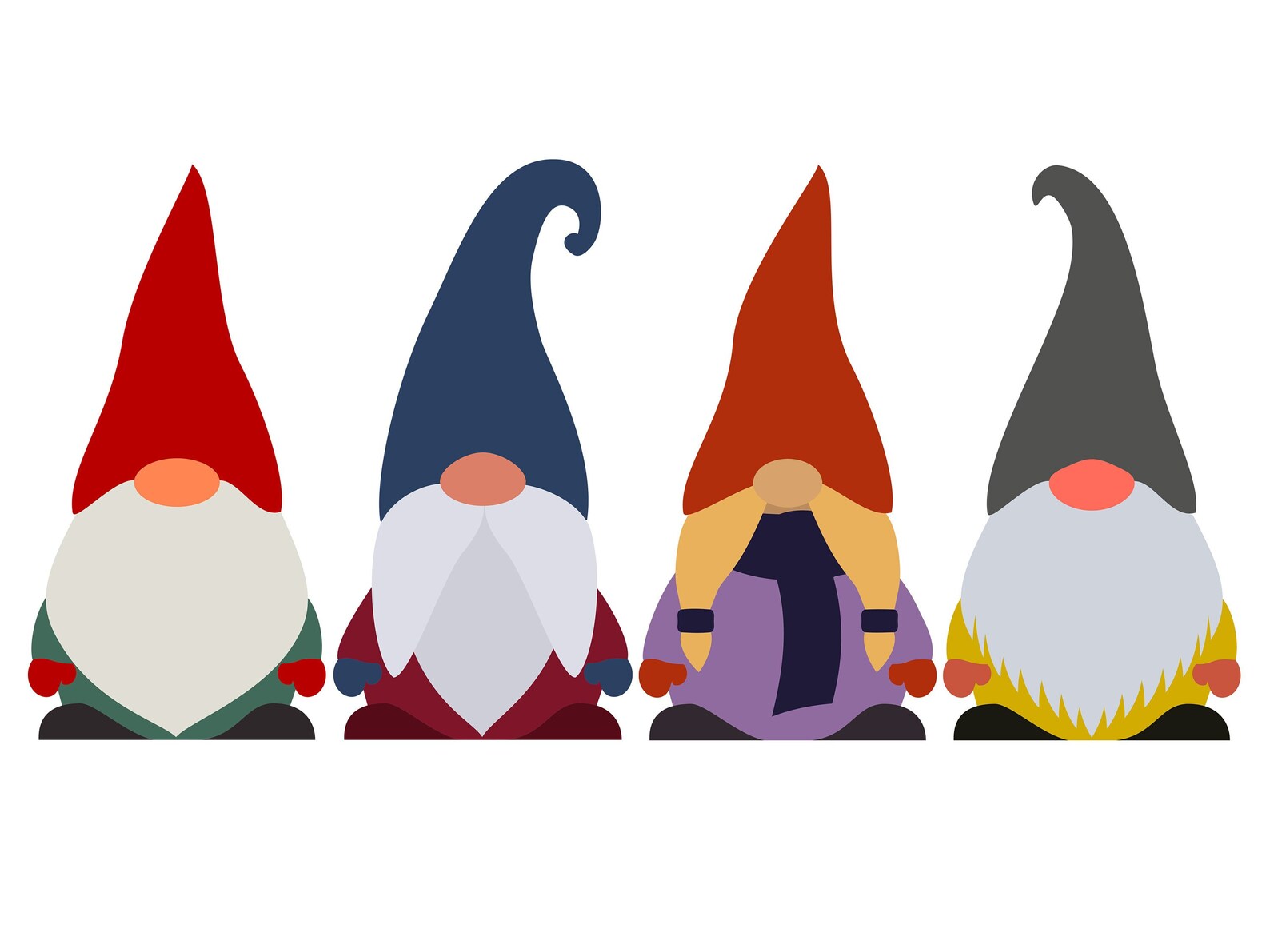 Gonks SVG, Gonk Clipart, Christmas Svg, Winter SVG, Nordic SVG, for ...