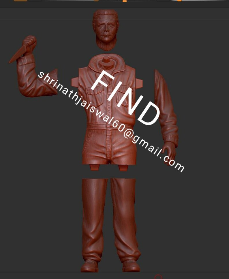 Michael_myers_full Body Figure .stl Files ( Halloween_movie) - Etsy