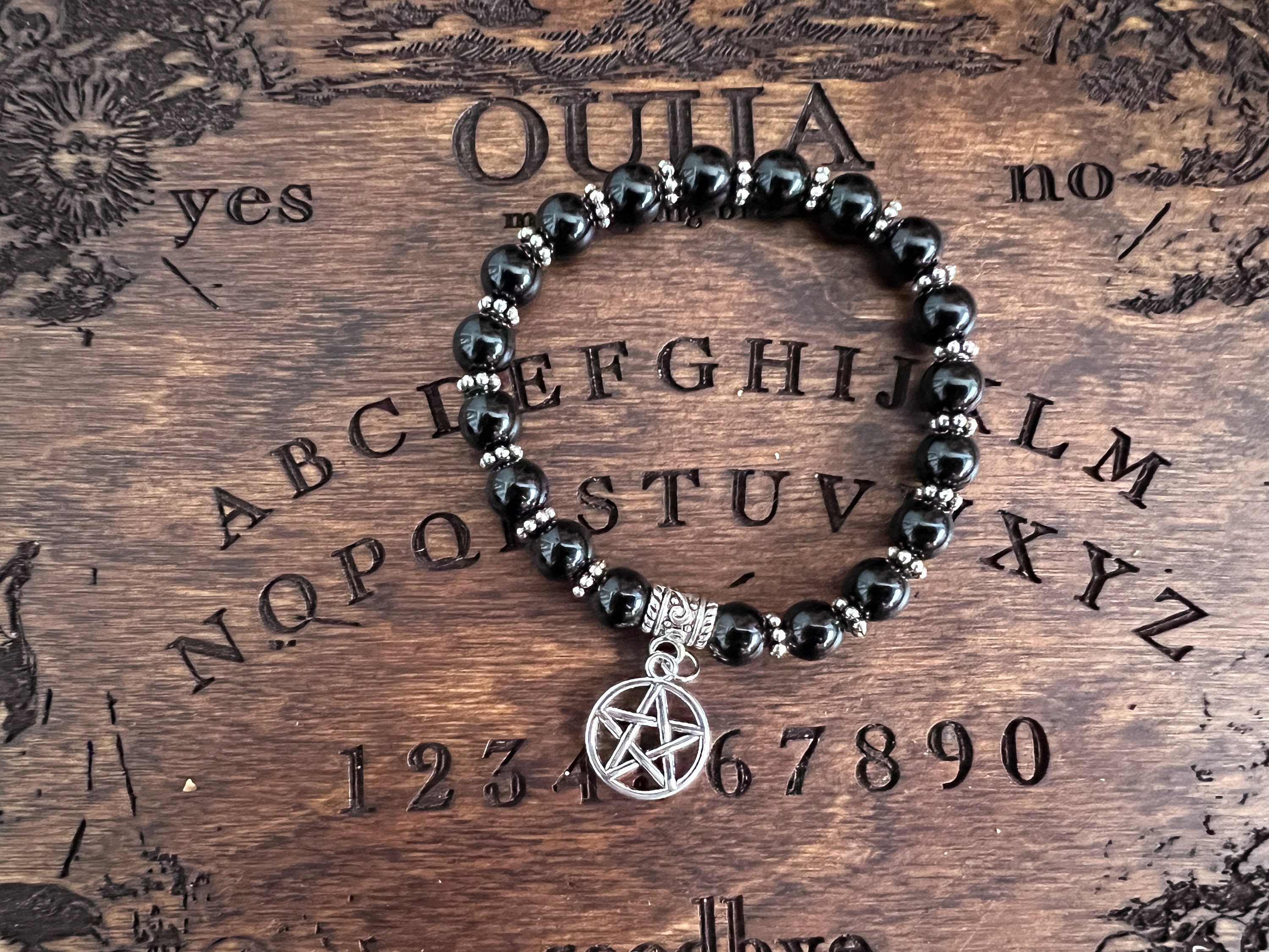 Pentacle Bracelet, Pentagram Bracelet, Wiccan Bracelet, Pagan Bracelet ...