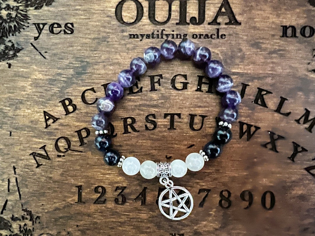 Pentacle Bracelet, Pentagram Bracelet, Wiccan Bracelet, Pagan Bracelet ...