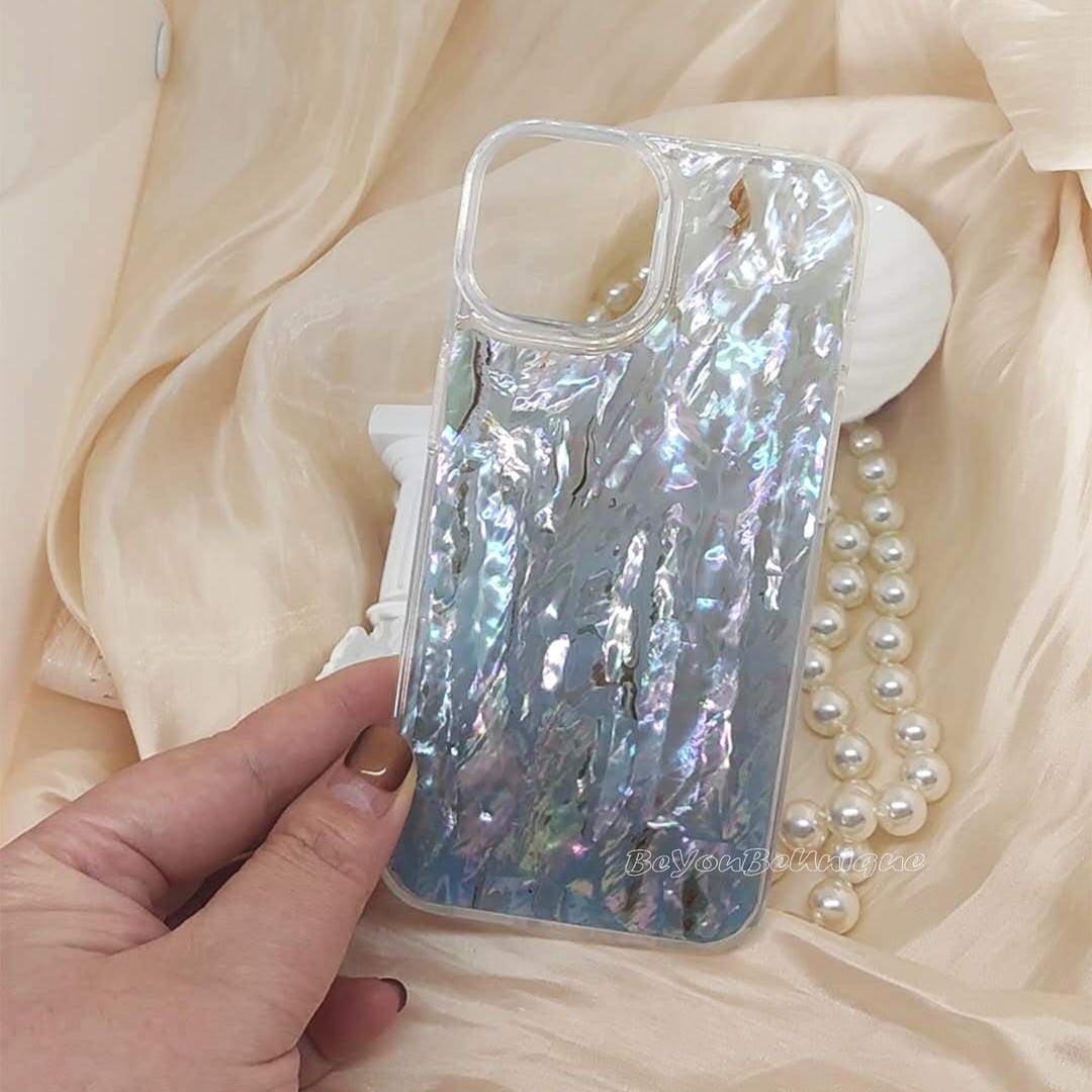 Sky Blue Abalone Shell iPhone Case: Shimmering Protective Cover - Etsy