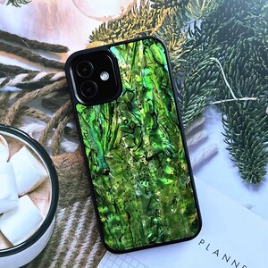 Abalone Shell Phone Case Iridescent Cover for 16 15 14 13 12 11 Pro Max ...
