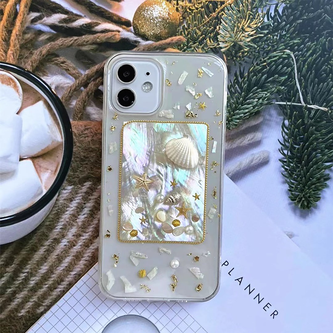 Natural Seashell Ocean Theme iPhone Case for iPhone 14 13 12 11 Pro Max X XR XS Max iPhone 13 ...