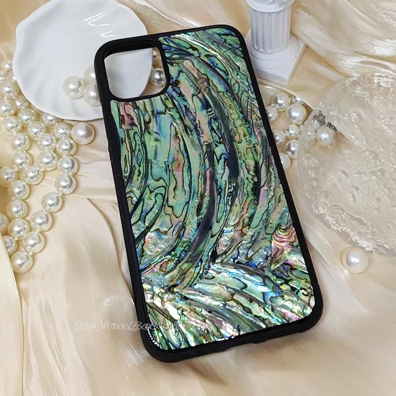 Natural Abalone Shell iPhone Case: Shimmering Protective Cover - Etsy