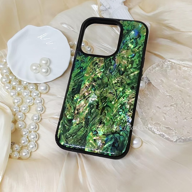 Natural Abalone Shell iPhone Case: Shimmering Protective Cover - Etsy