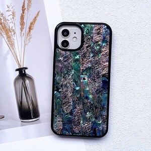 Abalone Shell Phone Case Iridescent Cover for 16 15 14 13 12 11 Pro Max ...