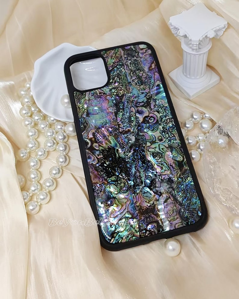 Natural Abalone Shell iPhone Case: Shimmering Protective Cover - Etsy