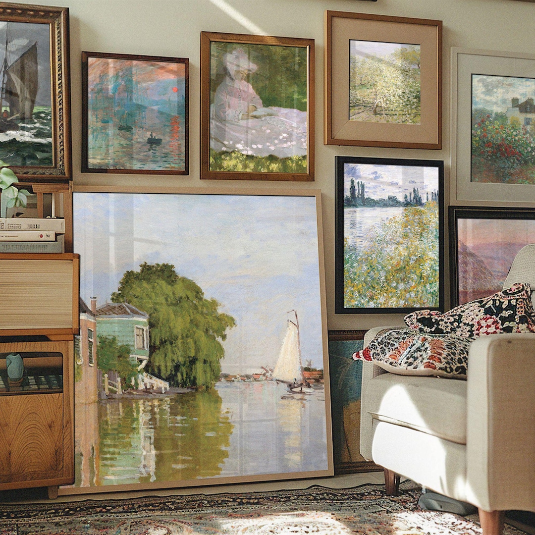 Set of 20 Claude Monet Wall Art Bundle I Famous Artwork Wall Art ...