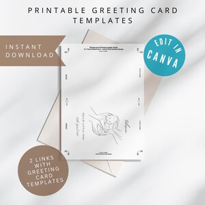 Personalized Line Art Baby Greeting Card I Editable Family Holding Hand ...