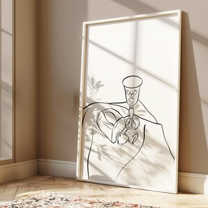 Christian Faith Line Art Poster Set of 3 | Minimalistic Christian Wall ...