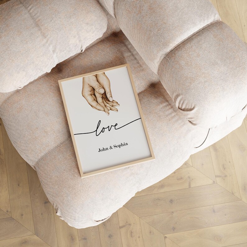 Family Hands Wall Art Set of 3 / Custom Names Wall Art / Lovers Hands ...