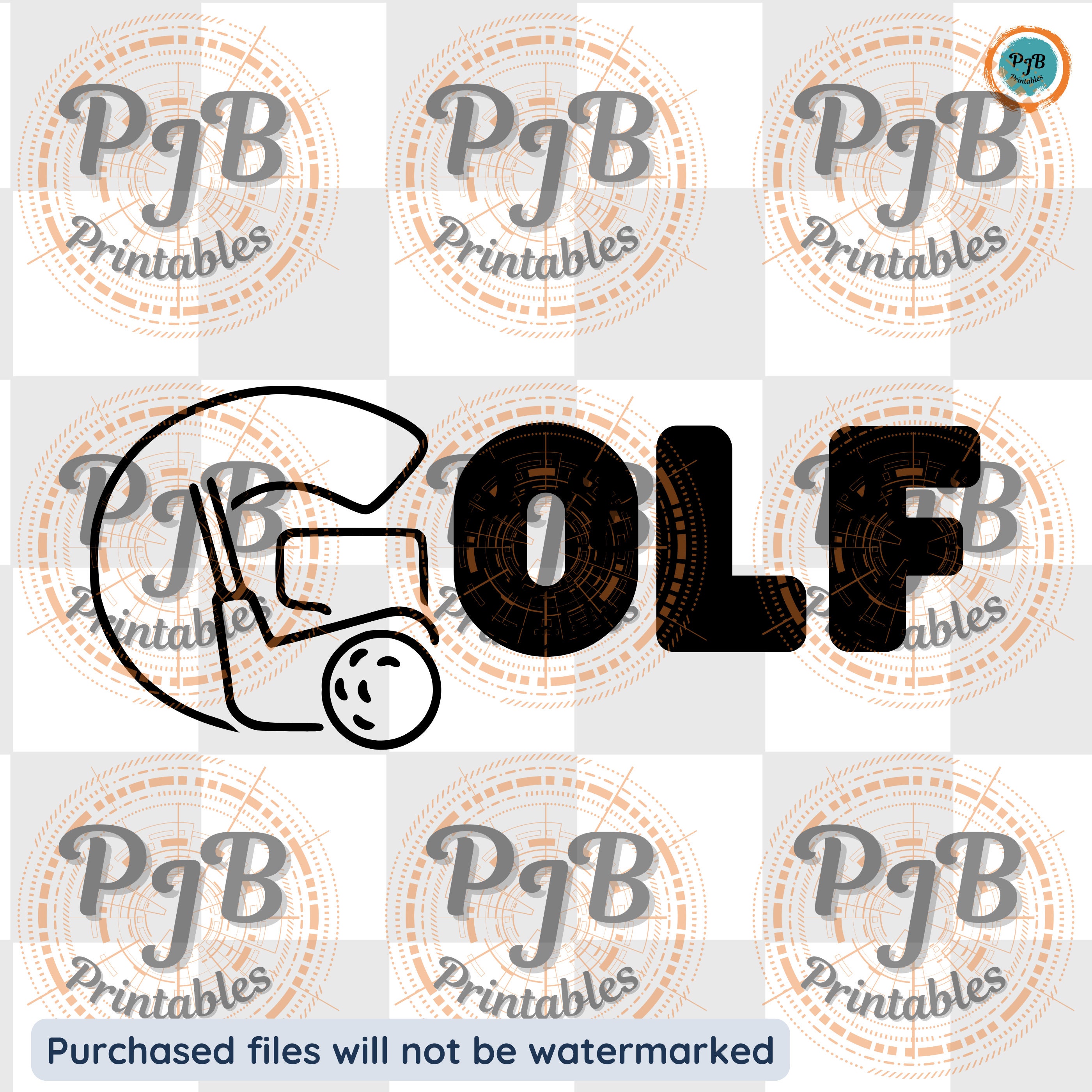 Golf SVG Sports Gift for Golfers Svg Golf Sublimation Design for Cricut ...