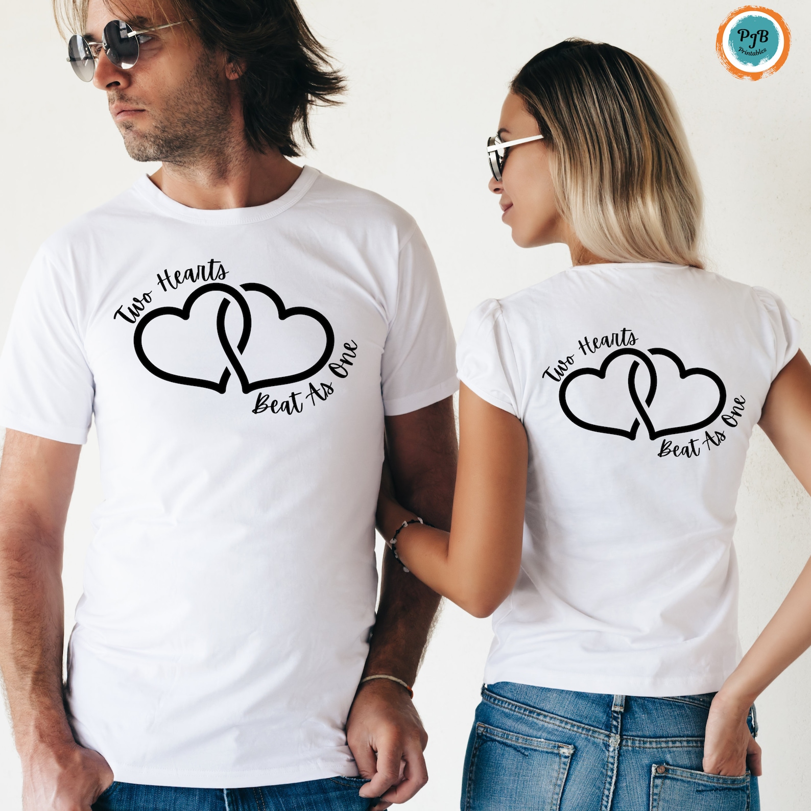 Two Hearts SVG Engagement PNG Wedding Present for Couples - Etsy