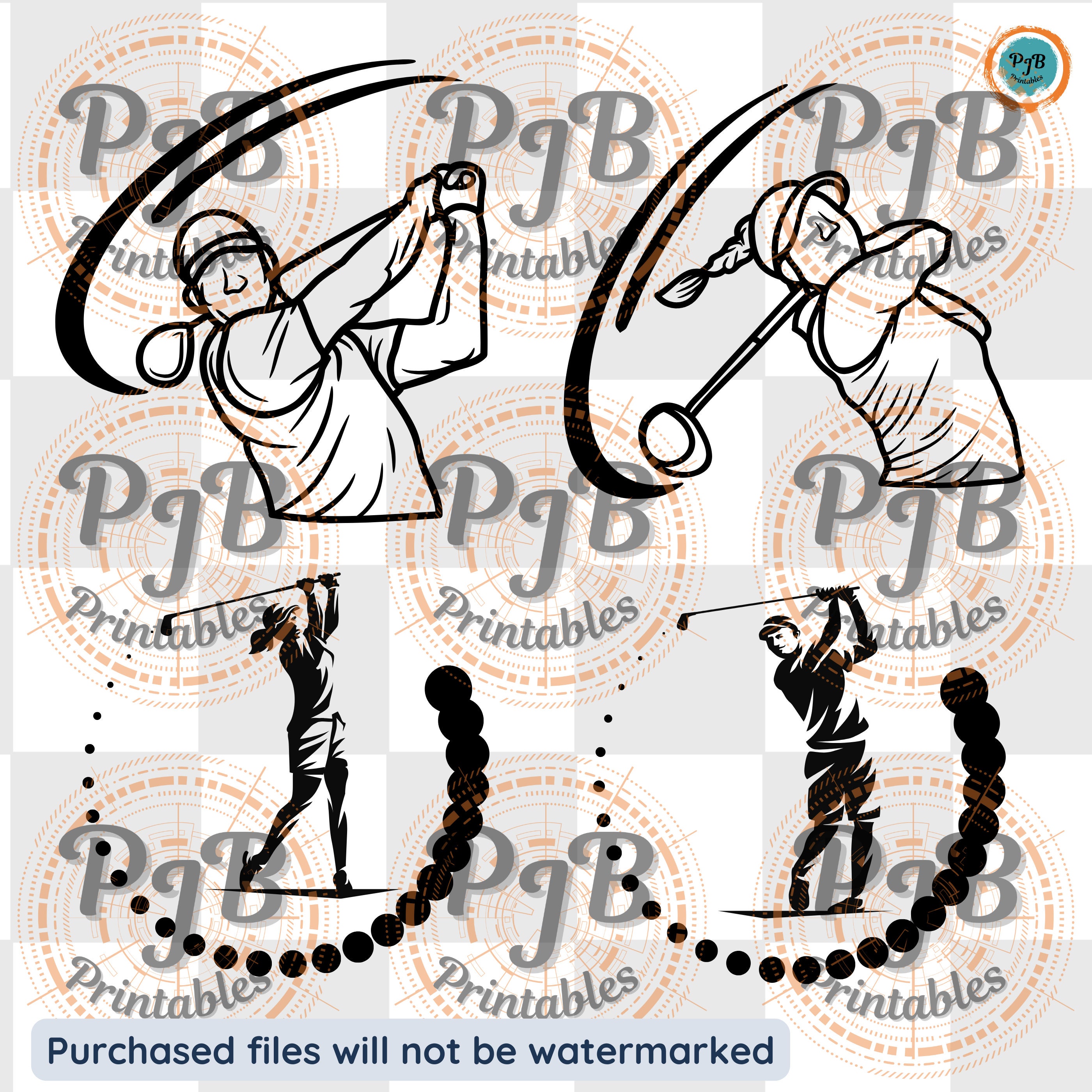 Golfing SVG Bundle Svg Sports Gift for Golfer Svg Golf Sublimation ...