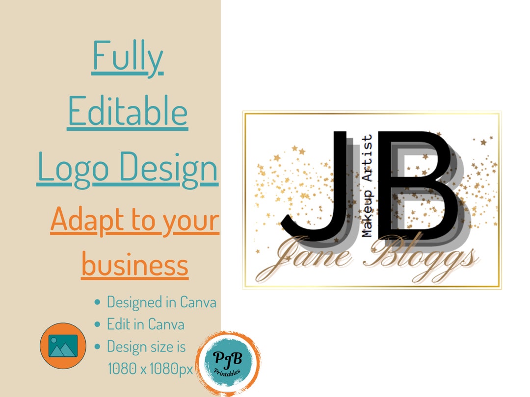 Logo Maker Custom Canva Template Editable Logo Business Branding Logo ...