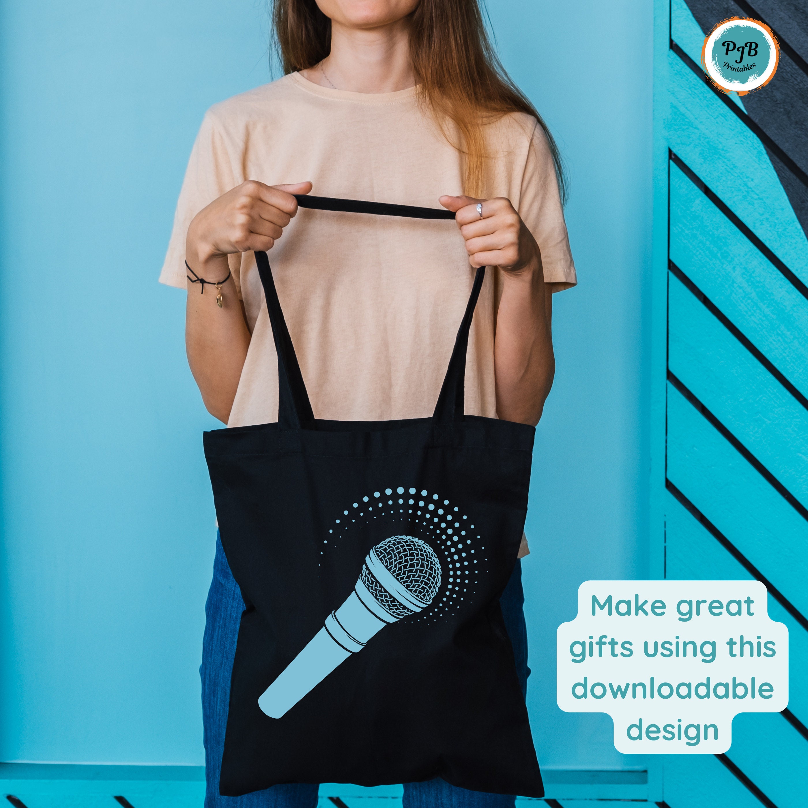 Microphone SVG Music PNG Cricut Music Lover Gift of Sound Waves Svg ...