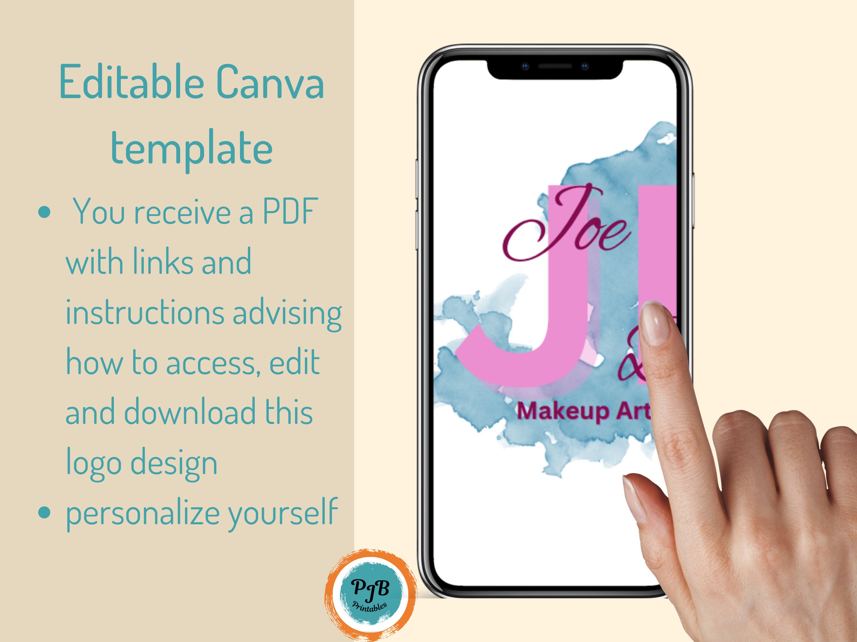 Logo Maker Custom Canva Template Editable Logo Business Branding Logo ...