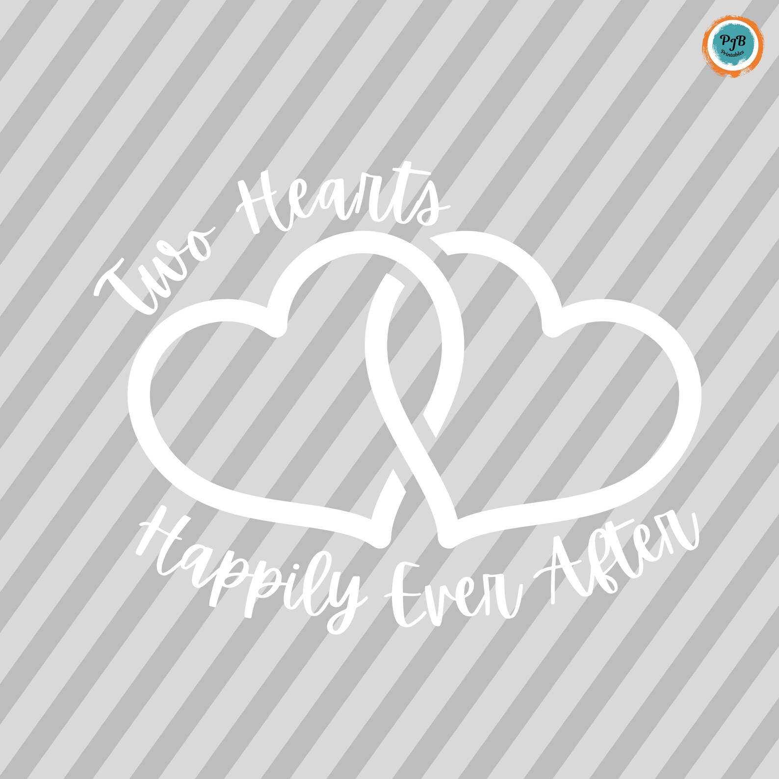 Two Hearts SVG Engagement PNG Wedding Present for Couples Gifts Heart ...