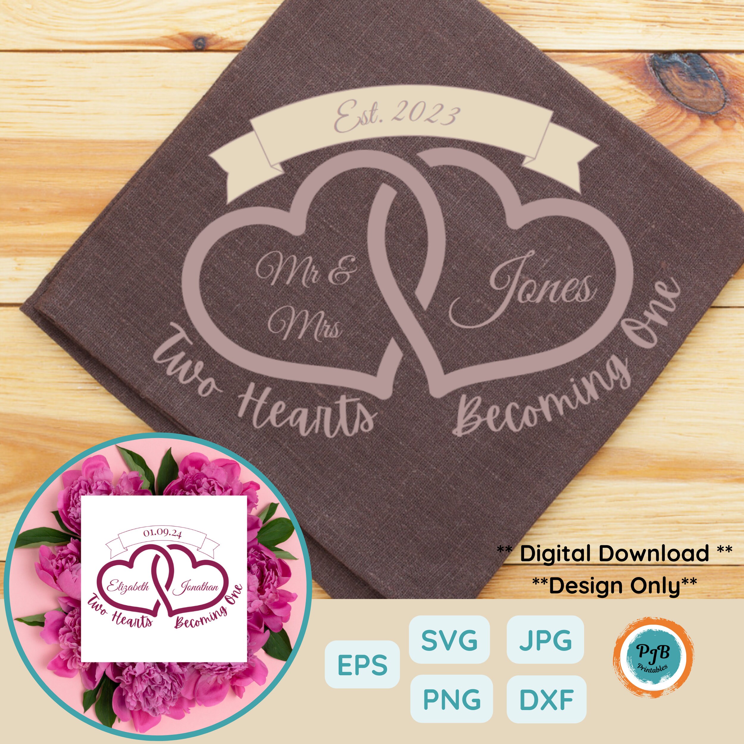 Wedding Hearts SVG File for Cnc Sign Template PNG for Sublimation ...