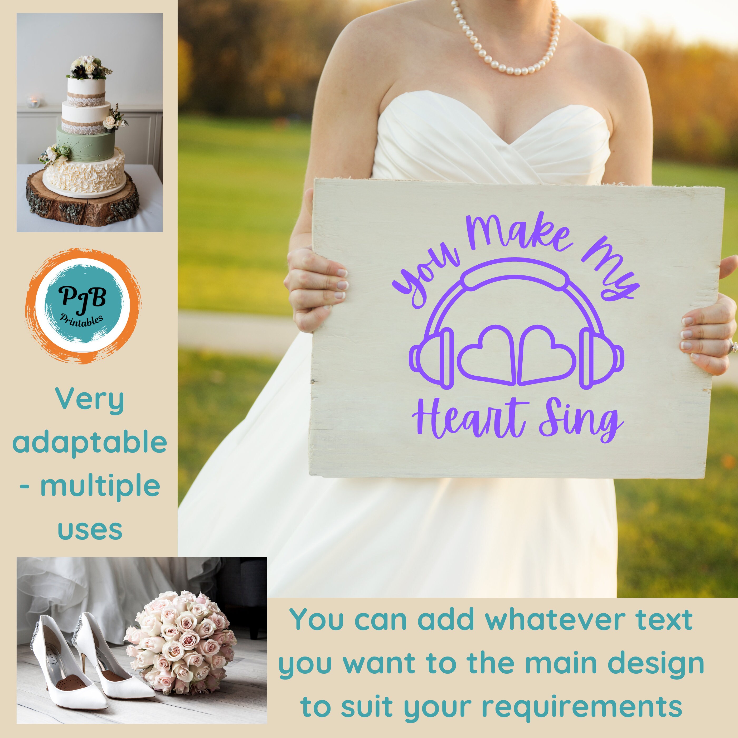 Wedding Hearts SVG File for Cnc Sign Template PNG for Sublimation Two ...