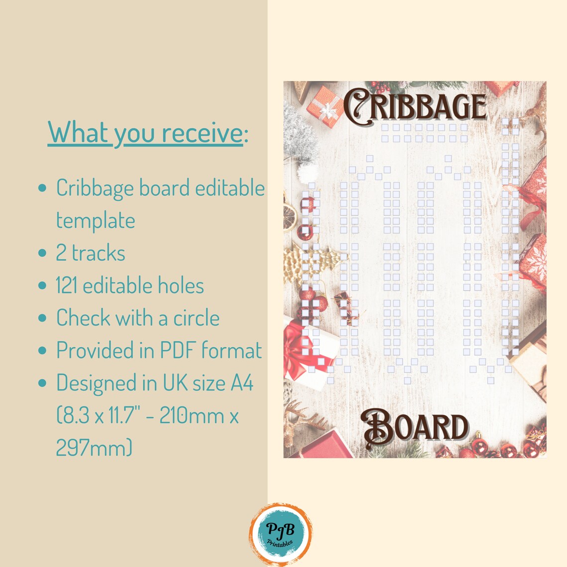 Travel Cribbage Board Game Gifts Unique Cribbage Board Editable ...