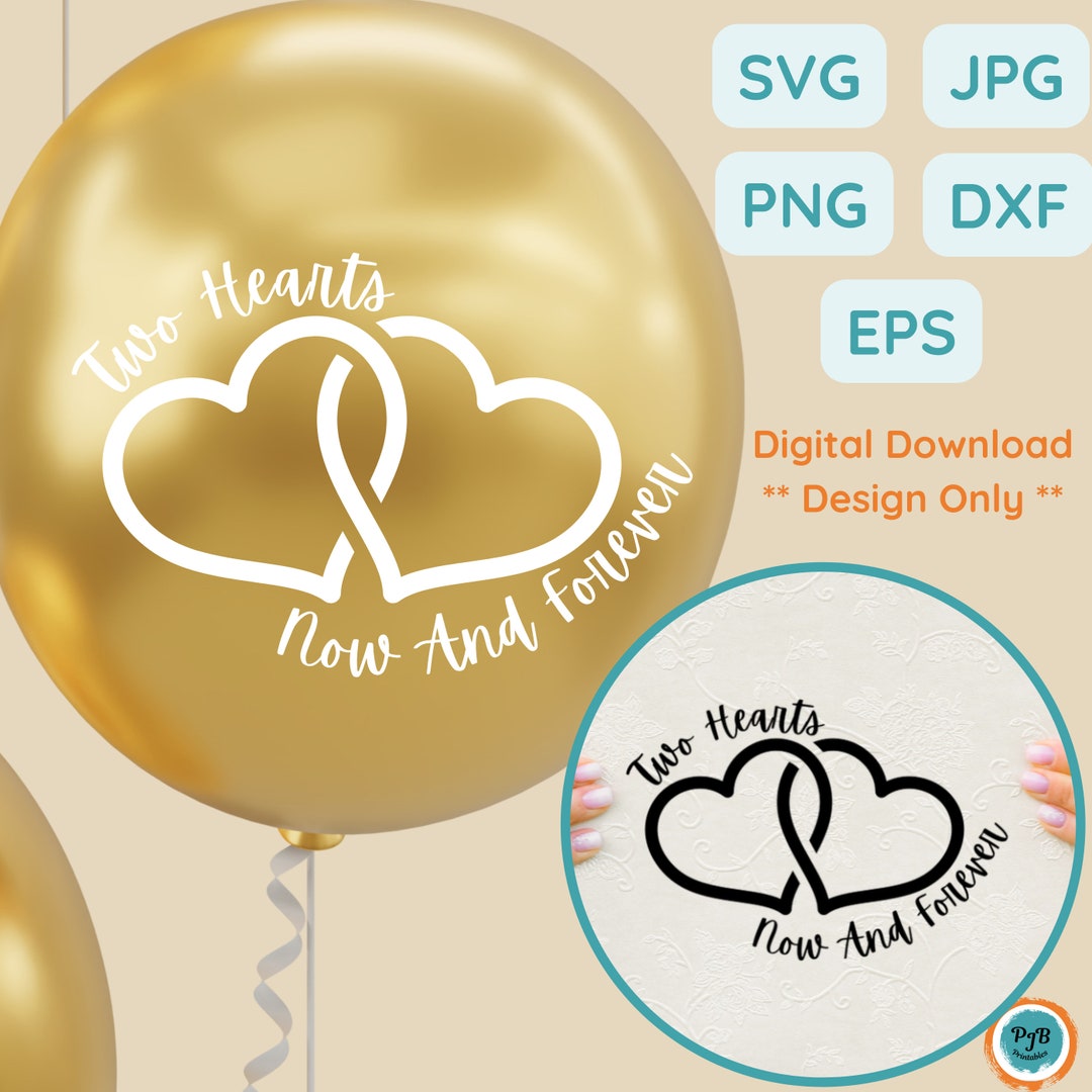 Two Hearts SVG Engagement PNG Wedding Present for Couples Gifts Heart ...