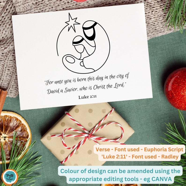 Nativity Scene SVG Bible Verse PNG Christmas Engraving Files for Cricut ...