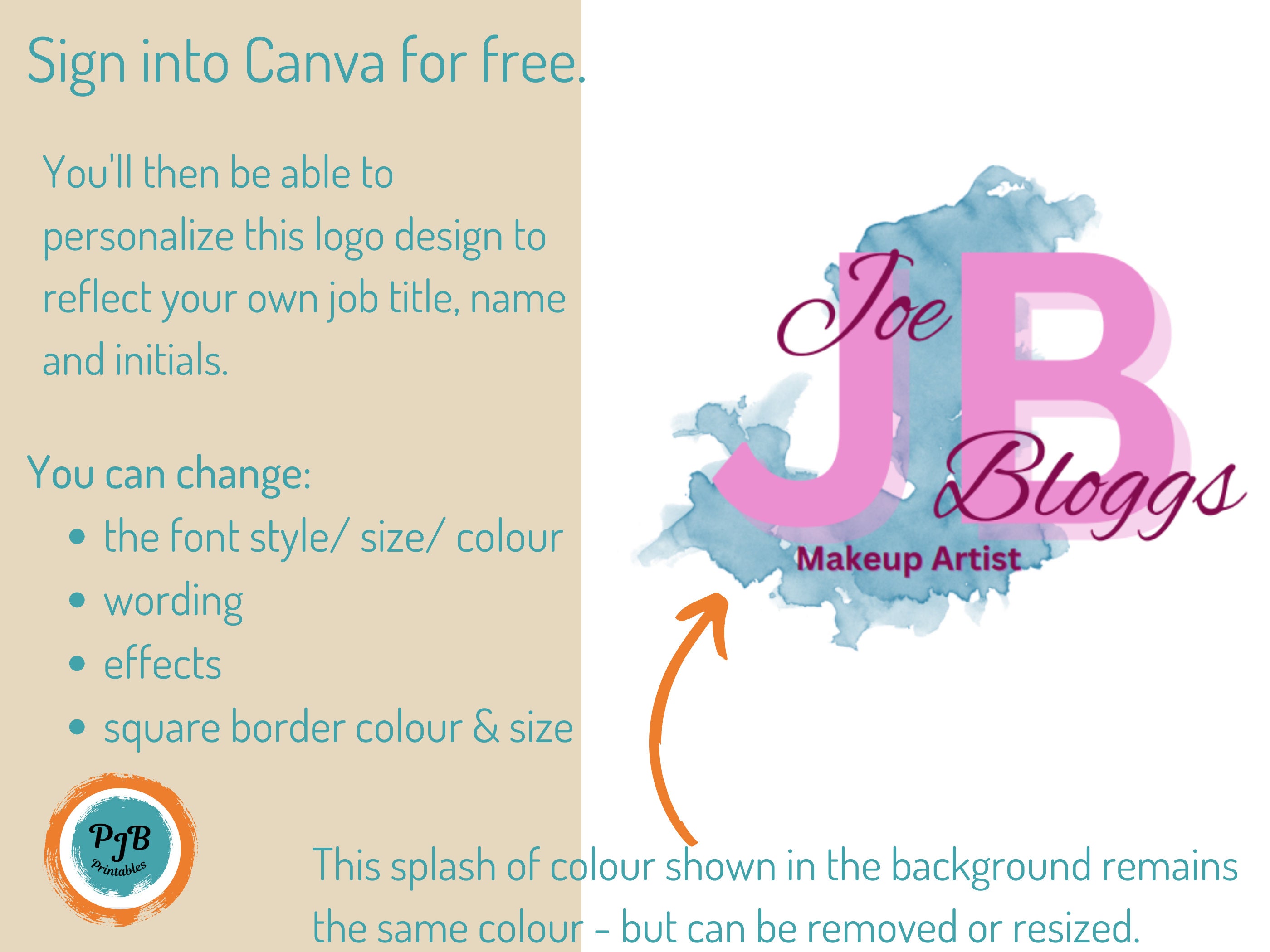 Logo Maker Custom Canva Template Editable Logo Business Branding Logo ...