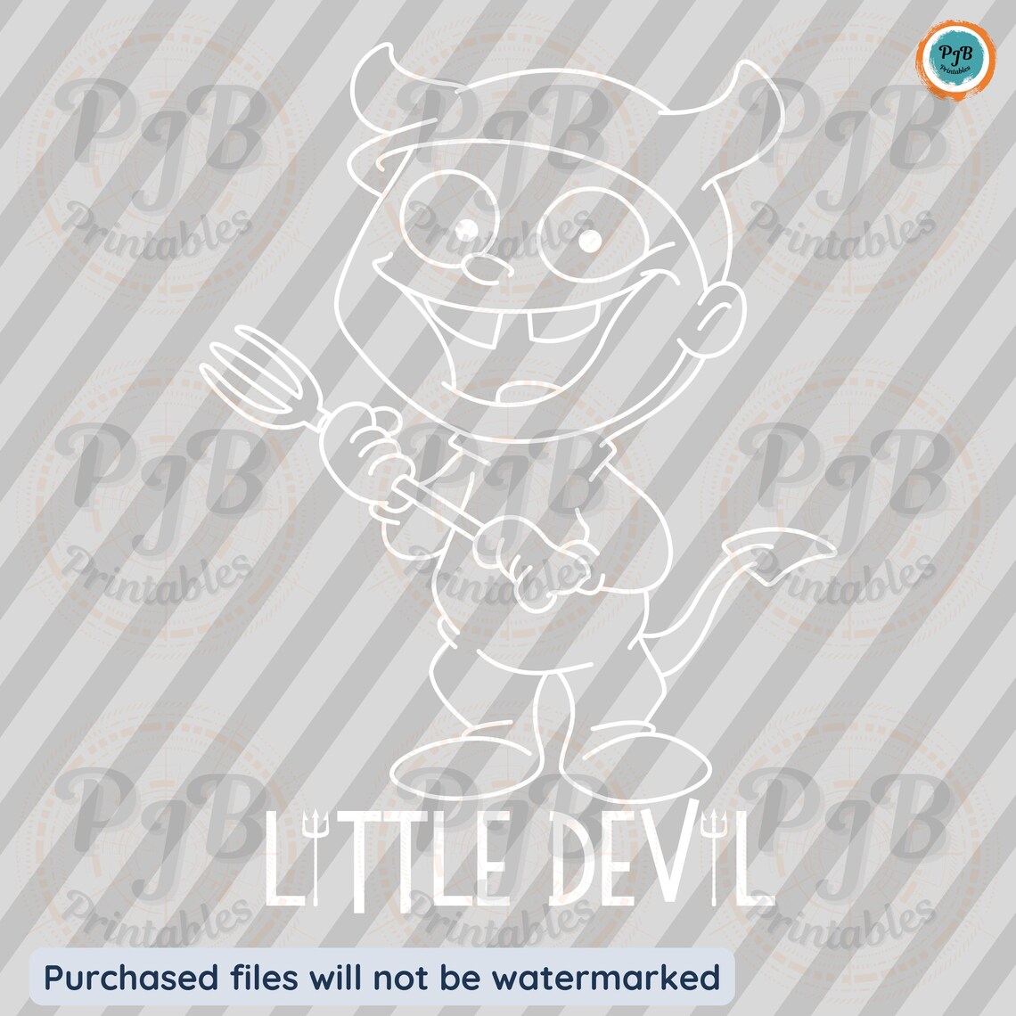 Cute Halloween Devil SVG Baby Devil Design PNG Halloween Clipart Cute ...