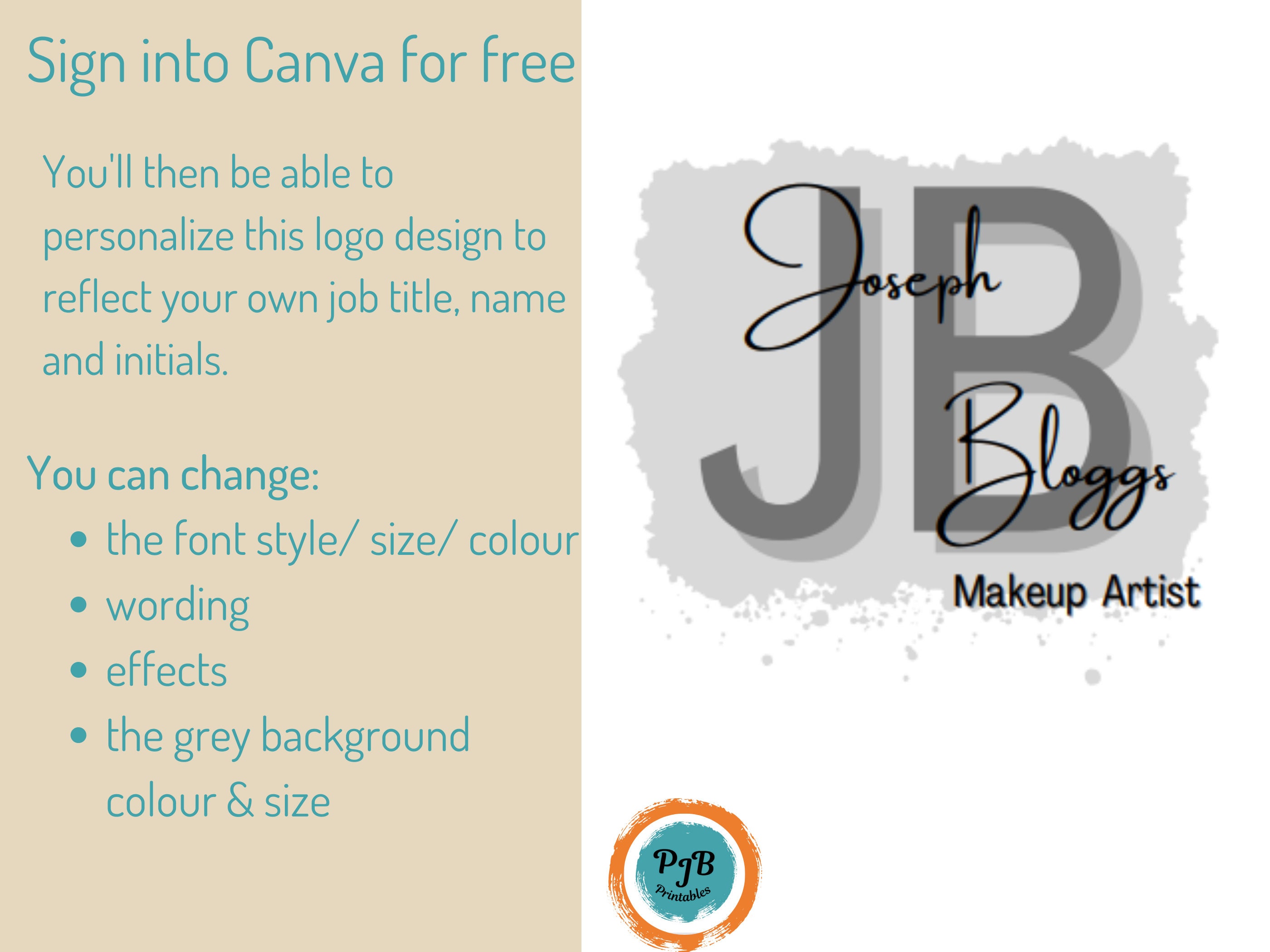 Logo Maker Custom Canva Template Editable Logo Business Branding Logo ...