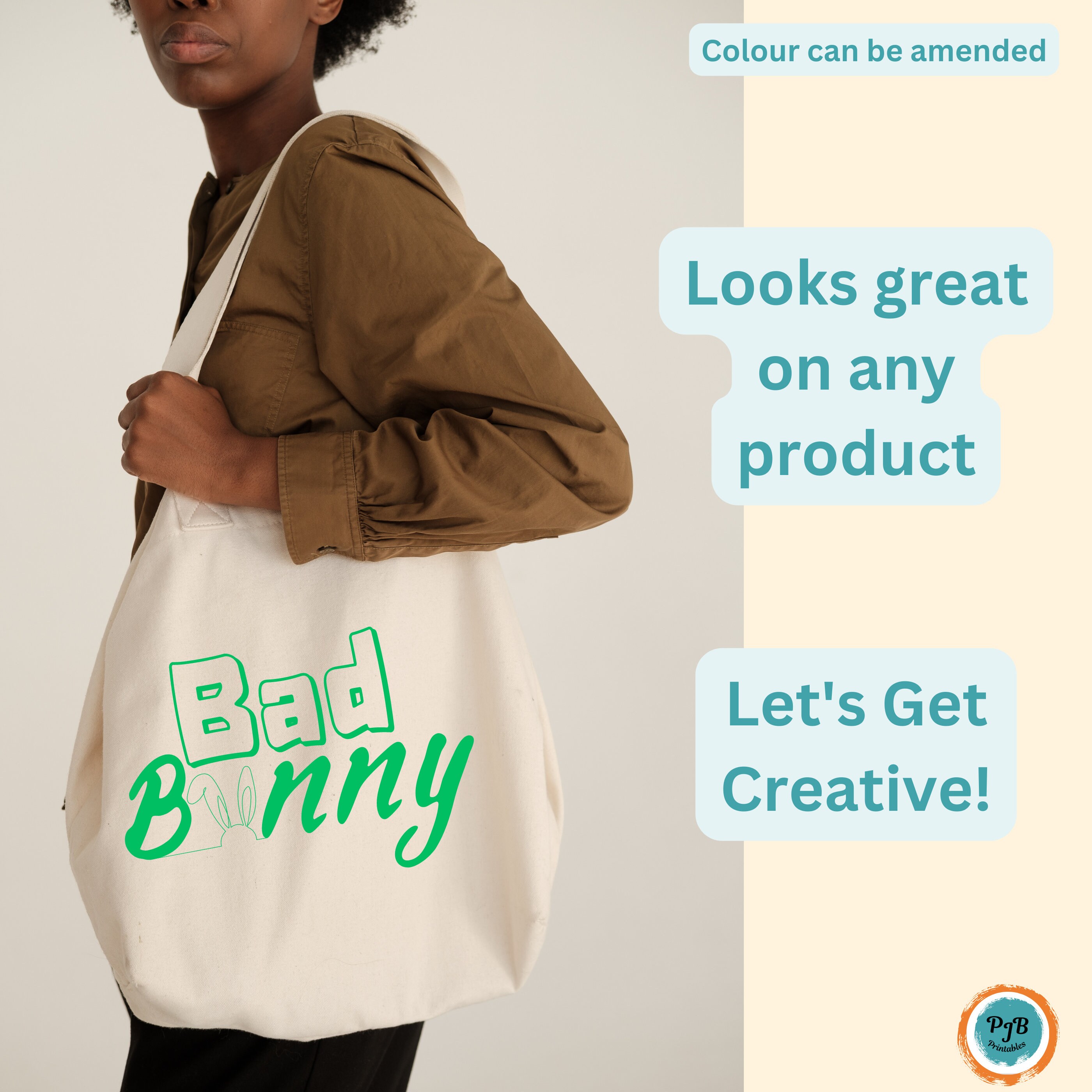 SVG Bad Bunny Rabbit Ears Outline Png Cricut File Dxf Lazer - Etsy