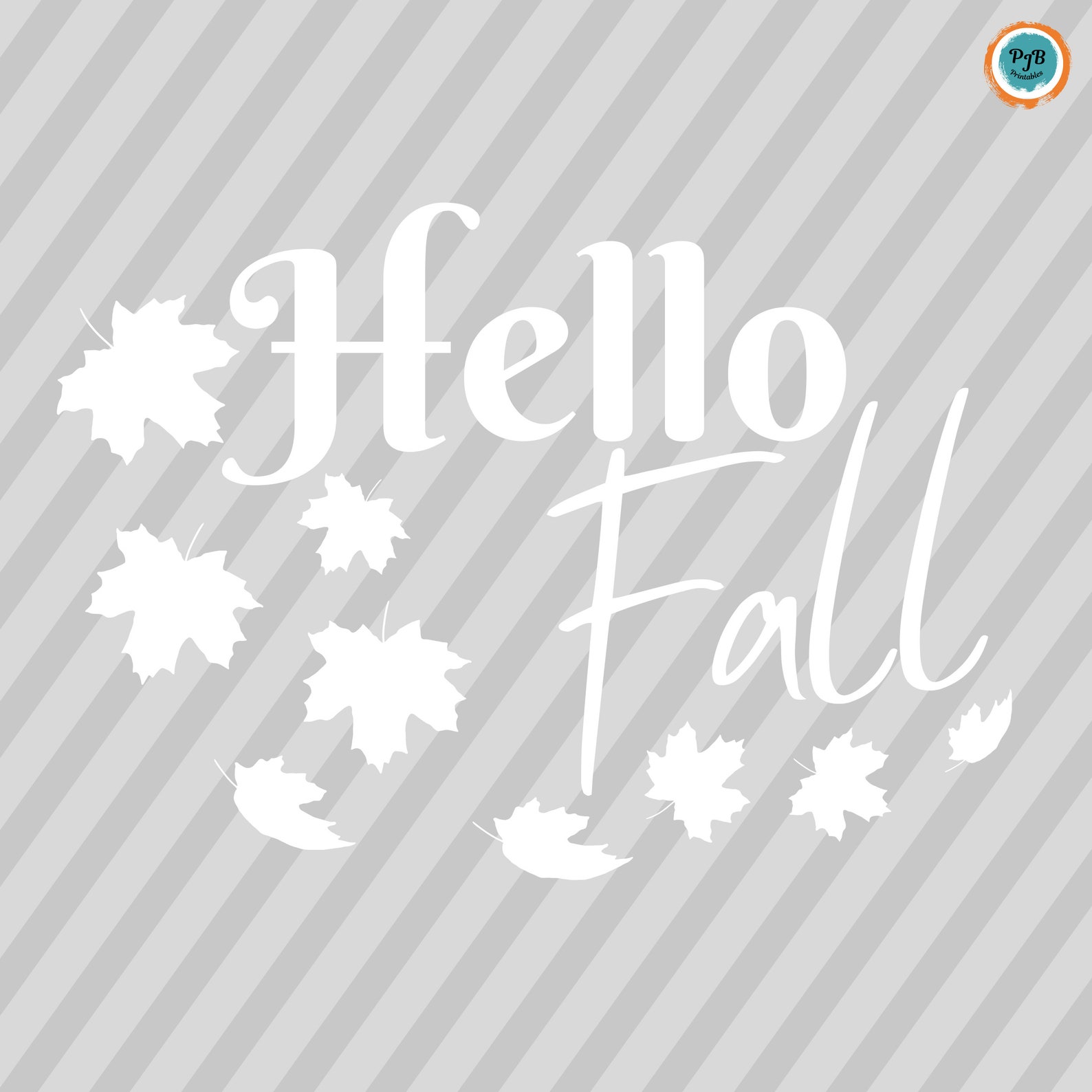 Hello Fall Svg Leaves Png Fall Vibes Svg Autumn Season Fall Sublimation ...