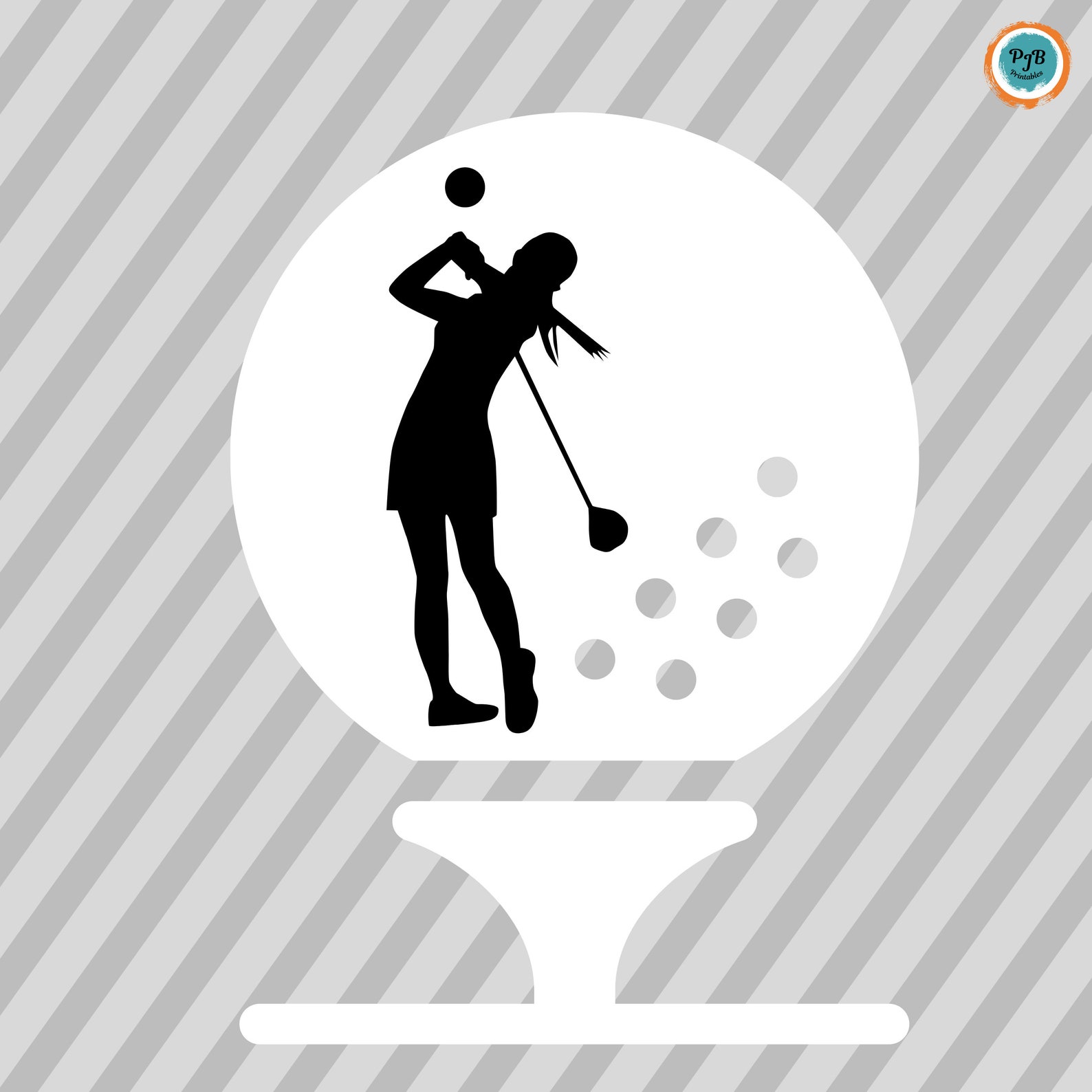 Golf SVG Sports Gifts for Golfers Svg Golf Sublimation Design for Cricut Golf Ball Svg Female ...