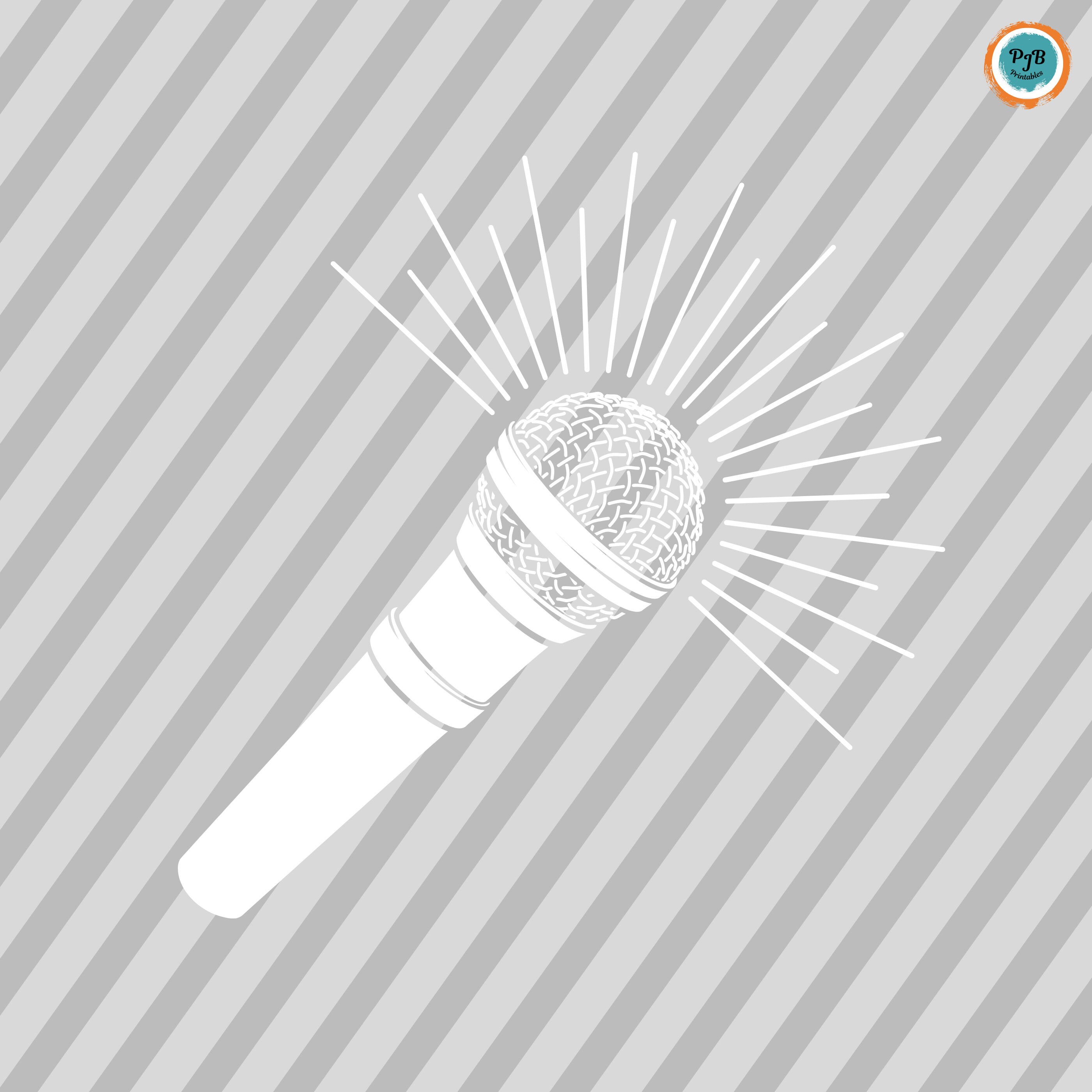 Microphone SVG Music PNG Cricut Music Lover Gift of Sound Waves Svg ...