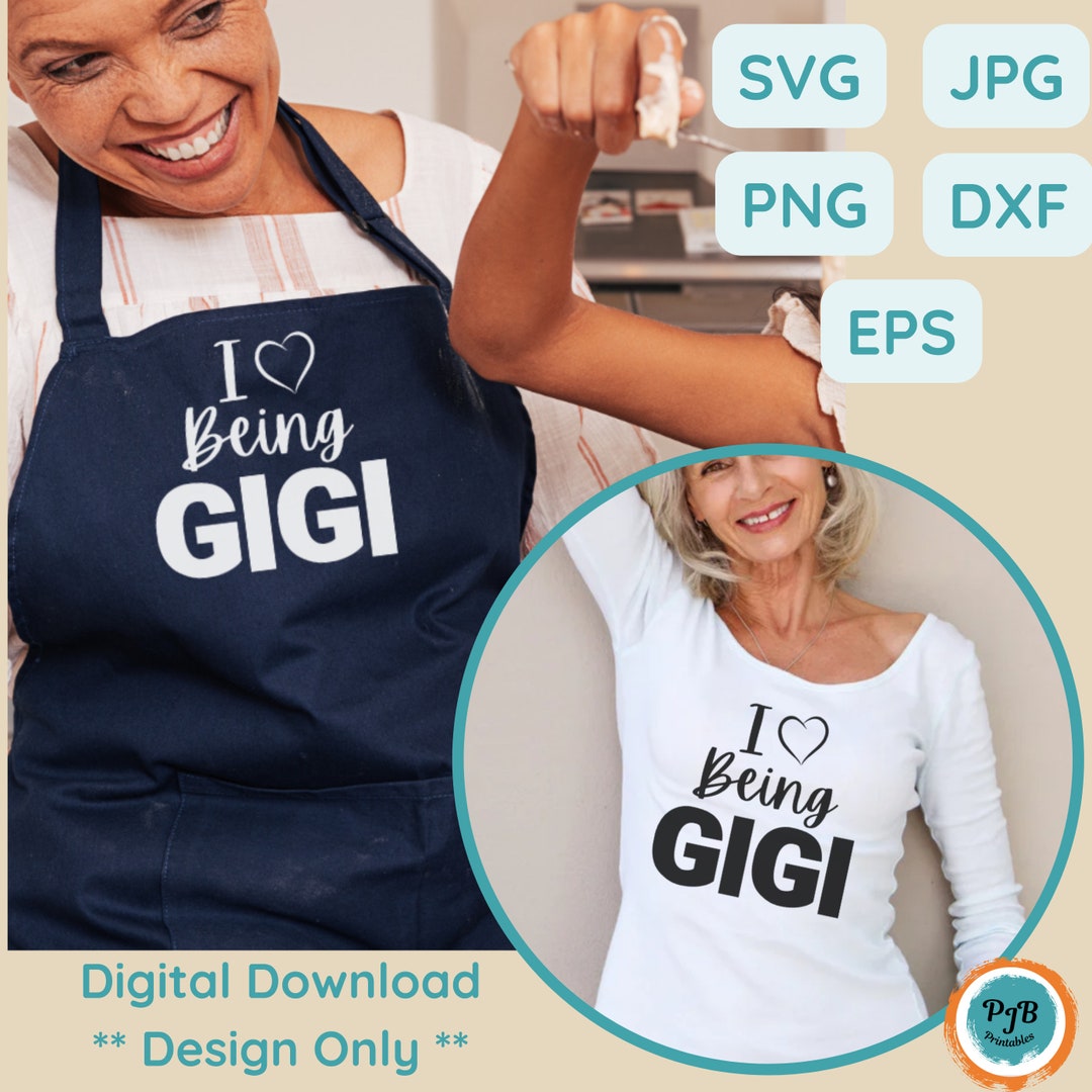 I Love Being Gigi SVG Grandparents PNG Cricut Templates Design - Etsy