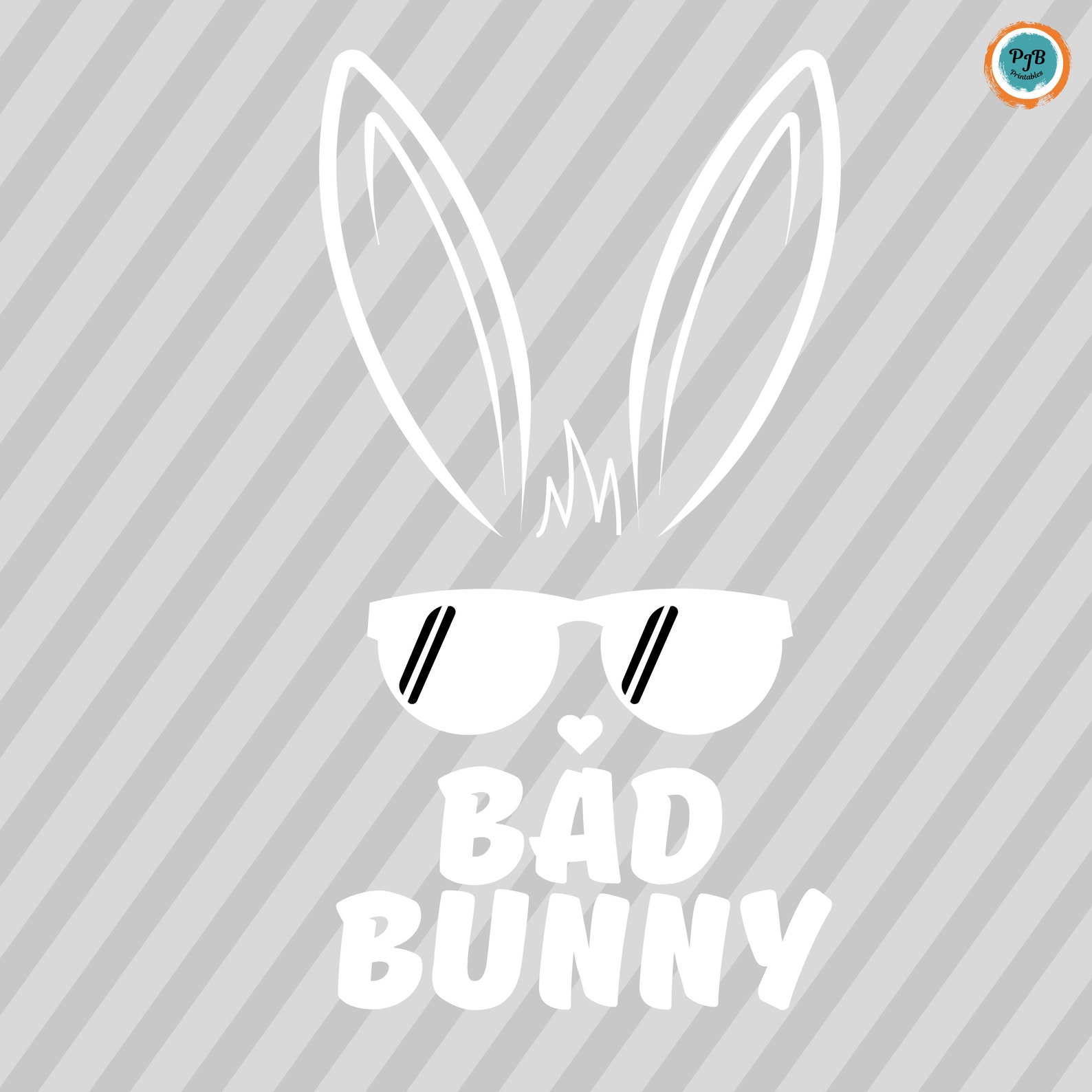 Bad Bunny Svg Bunny Rabbit Head Svg Animal Sunglasses Png Bad Bunny ...